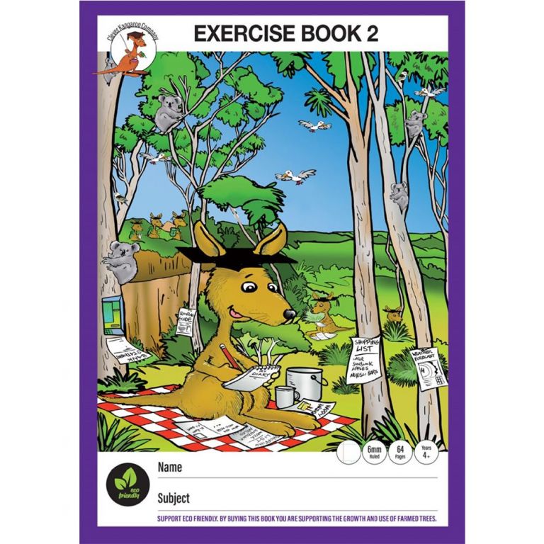 Clever Kangaroo Exercise Book 2 6mm - LJ Harper