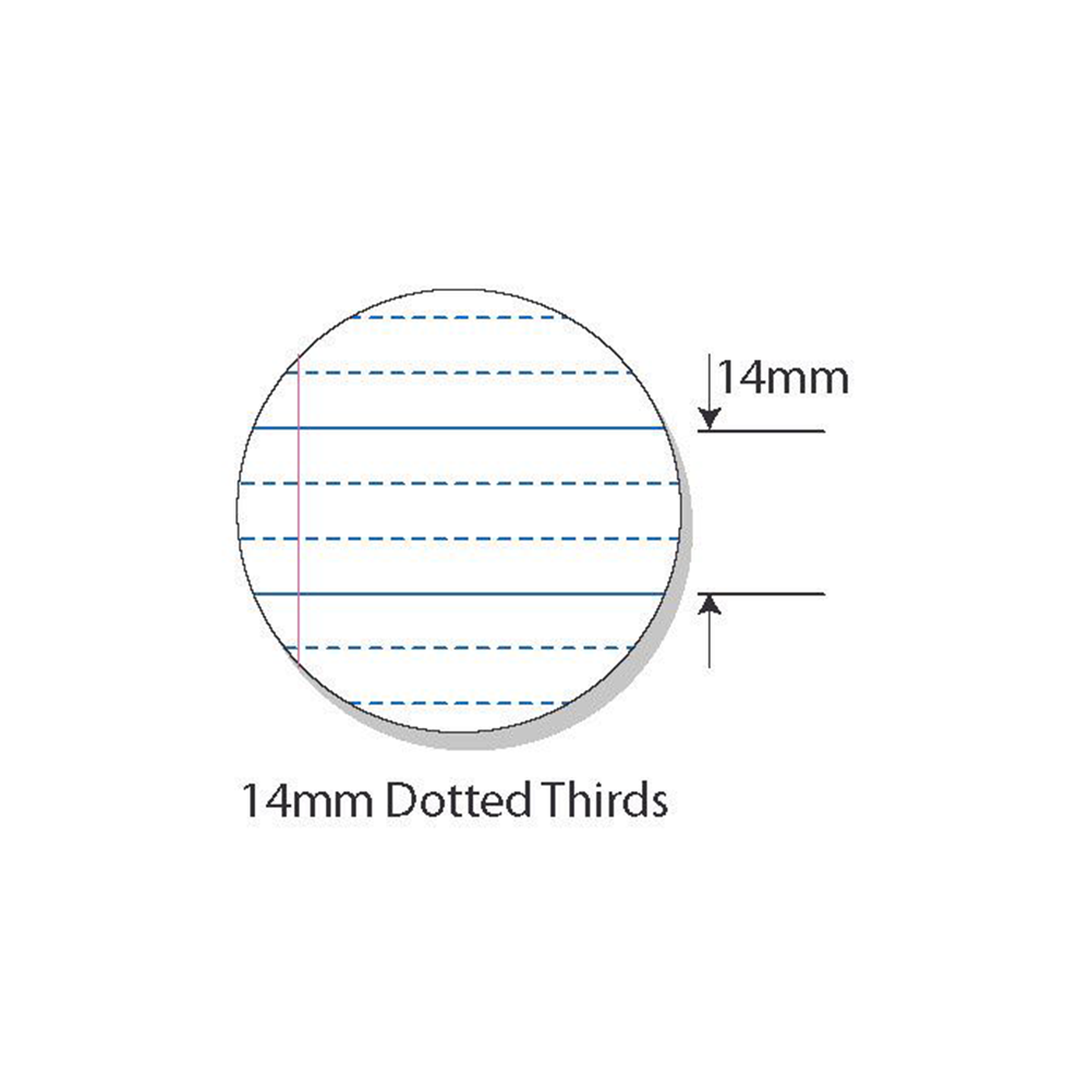 Writer Premium A4 64pg 14mm Dotted Thirds Exercise Book - LJ Harper