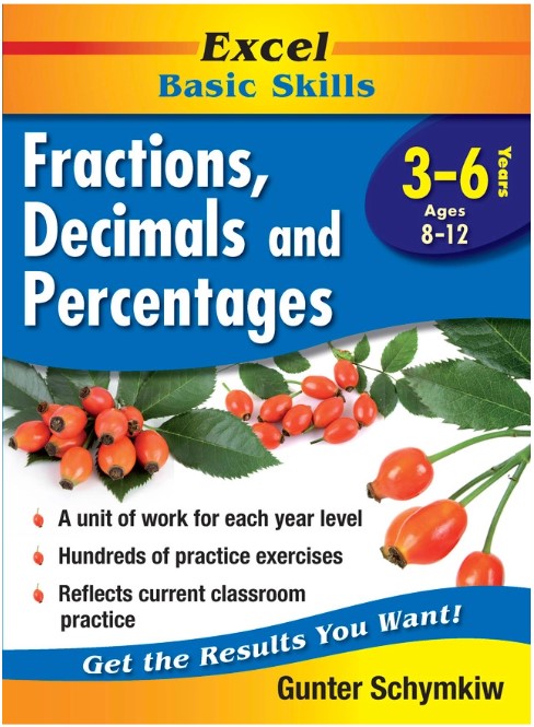 Excel Basic Skills - Fractions, Decimals and Percentages Years 3 - 6 ...